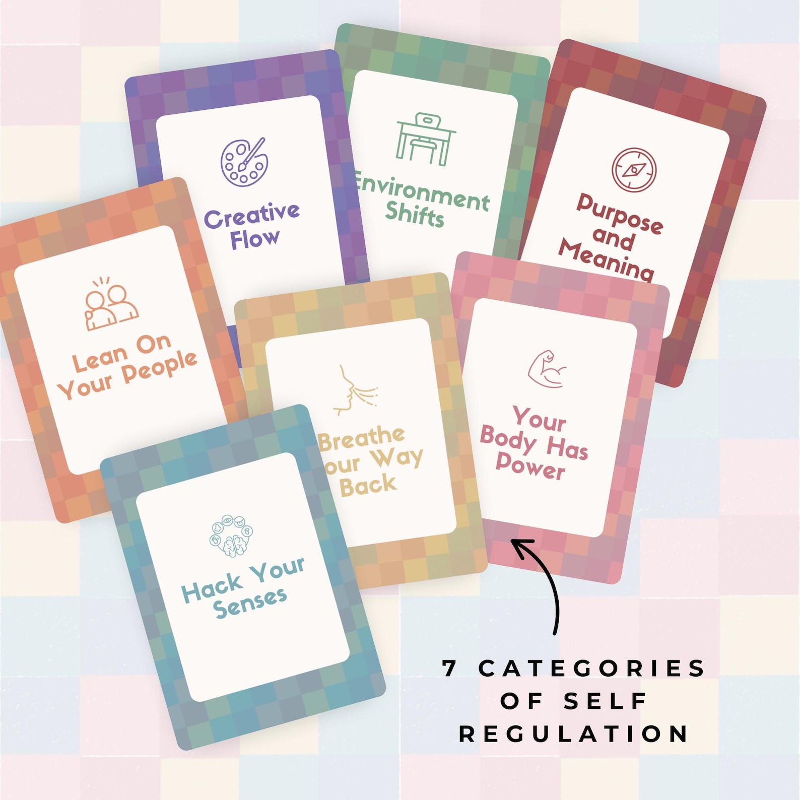 Self Regulation Cards for Teens, Emotional Coping Skills, Mindfulness ...