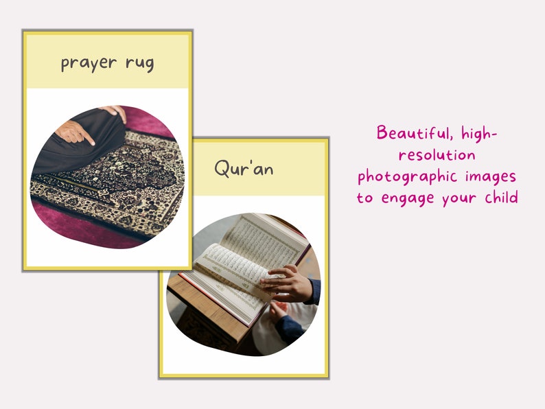 Mosques Flashcards, Montessori 3 Part Cards, Islamic Flashcards for ...