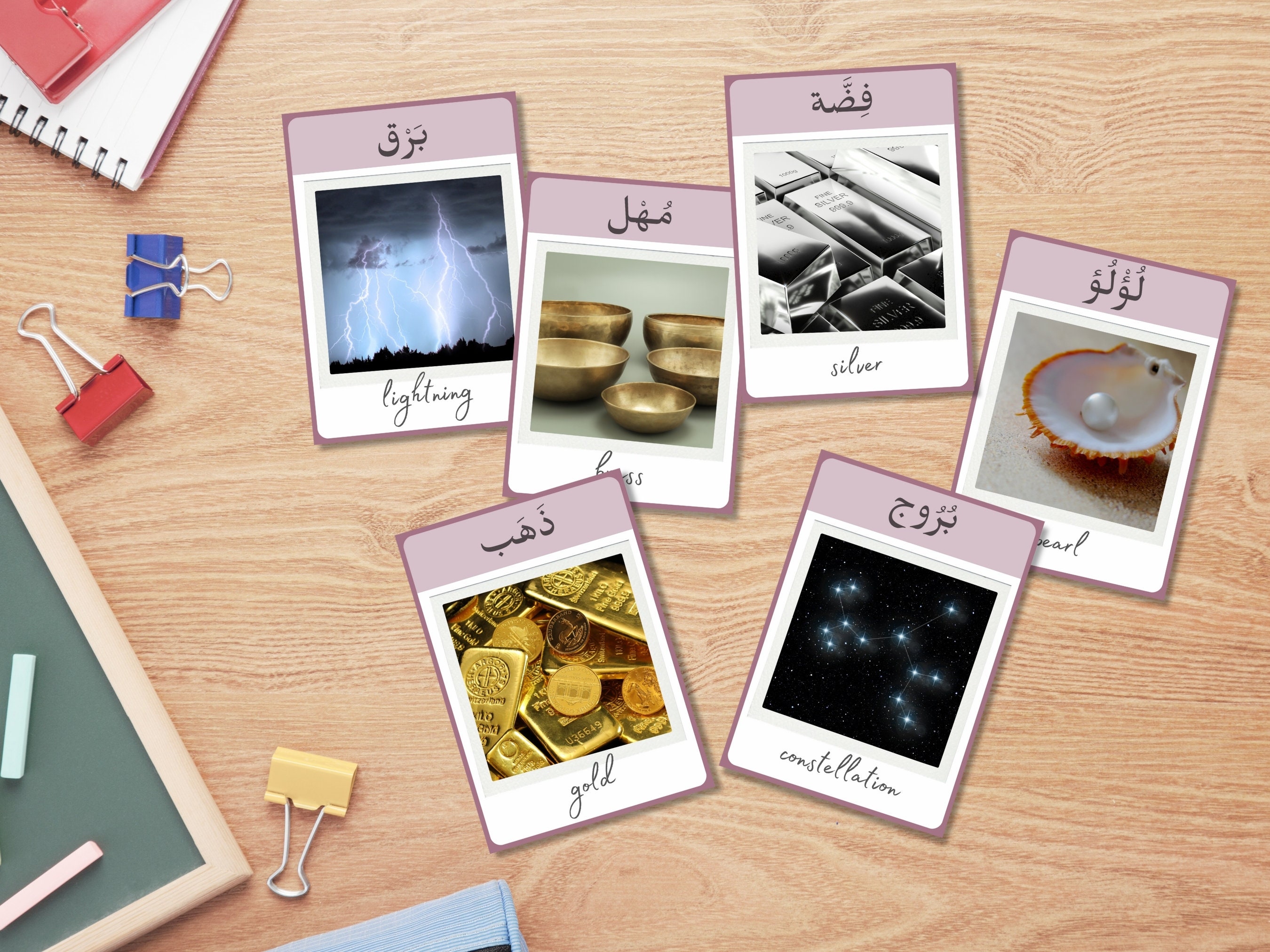 21 Quran Flashcards Islamic Printable, Astronomy & Earth Vocabulary ...