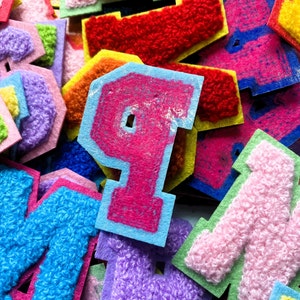 Varsity Letter Patches Chenille Patches ABC Colorful Patches Iron on ...