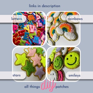 Varsity Letter Patches Chenille Patches ABC Colorful Patches Iron on ...