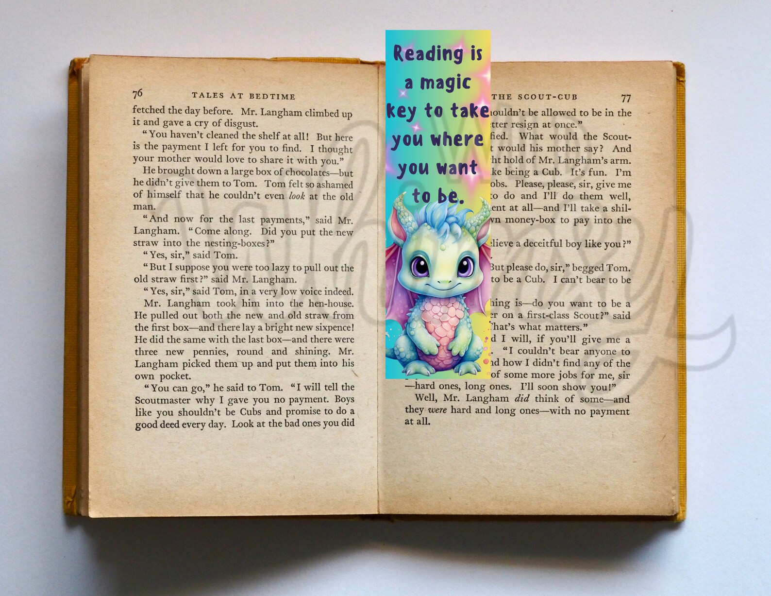 Set of 8 Printable Bookmarks 2x6: Reading is Magic! - Crafts, Dragons ...