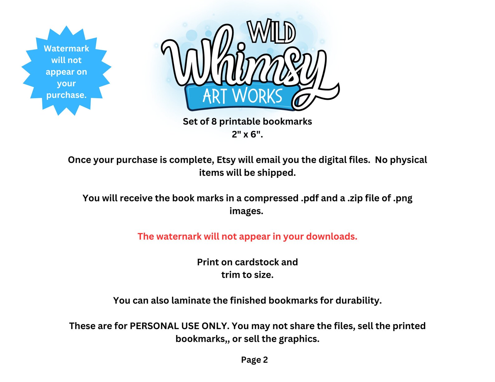 Set of 8 Printable Bookmarks 2x6: Reading is Magic! - Crafts, Dragons ...