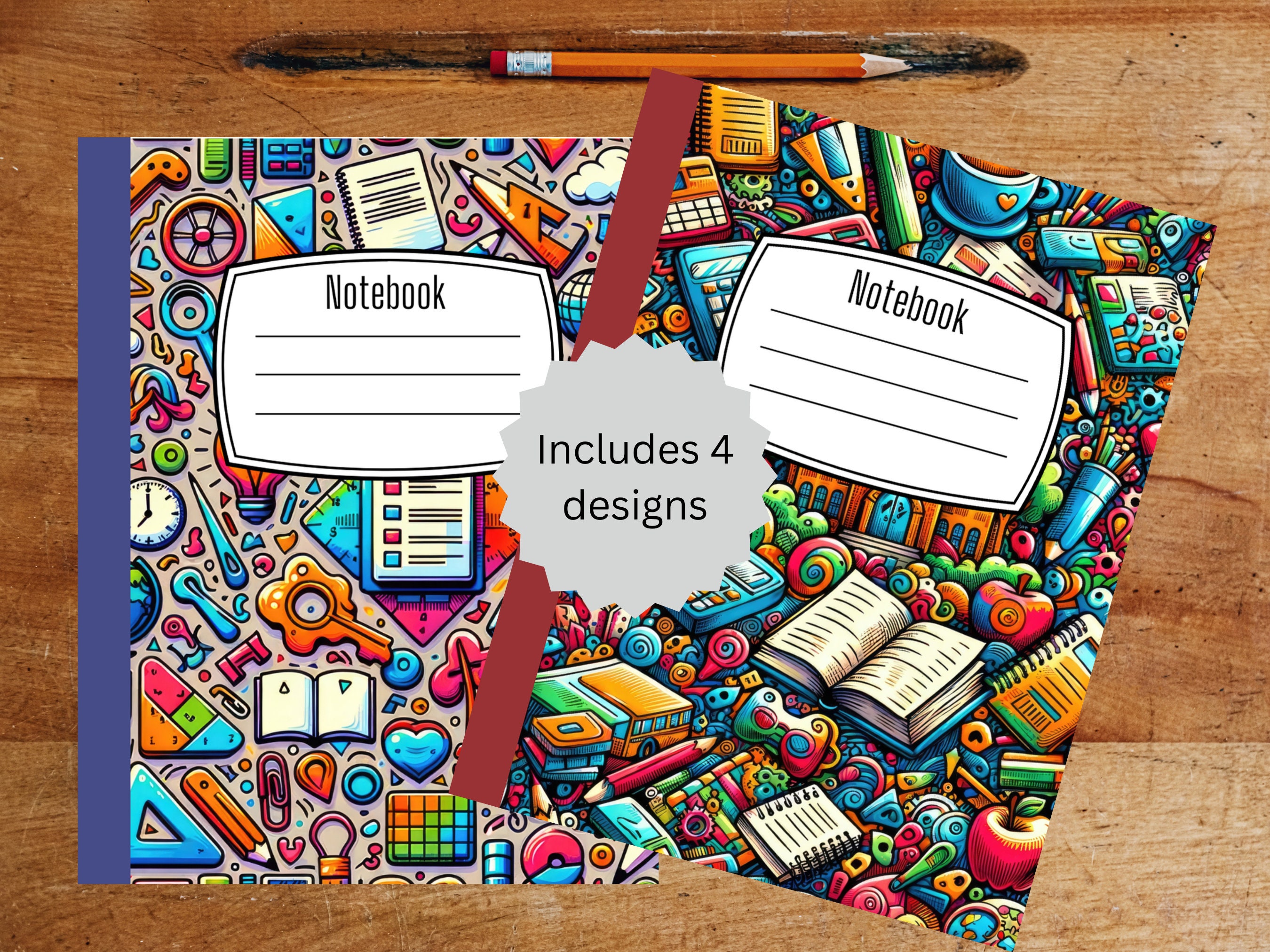 Composition Notebook Covers, Wraps (fits 8.5x11 Notebook With 100 Pages ...