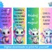 Set of 8 Printable Bookmarks 2x6: Reading is Magic! - Crafts, Dragons ...