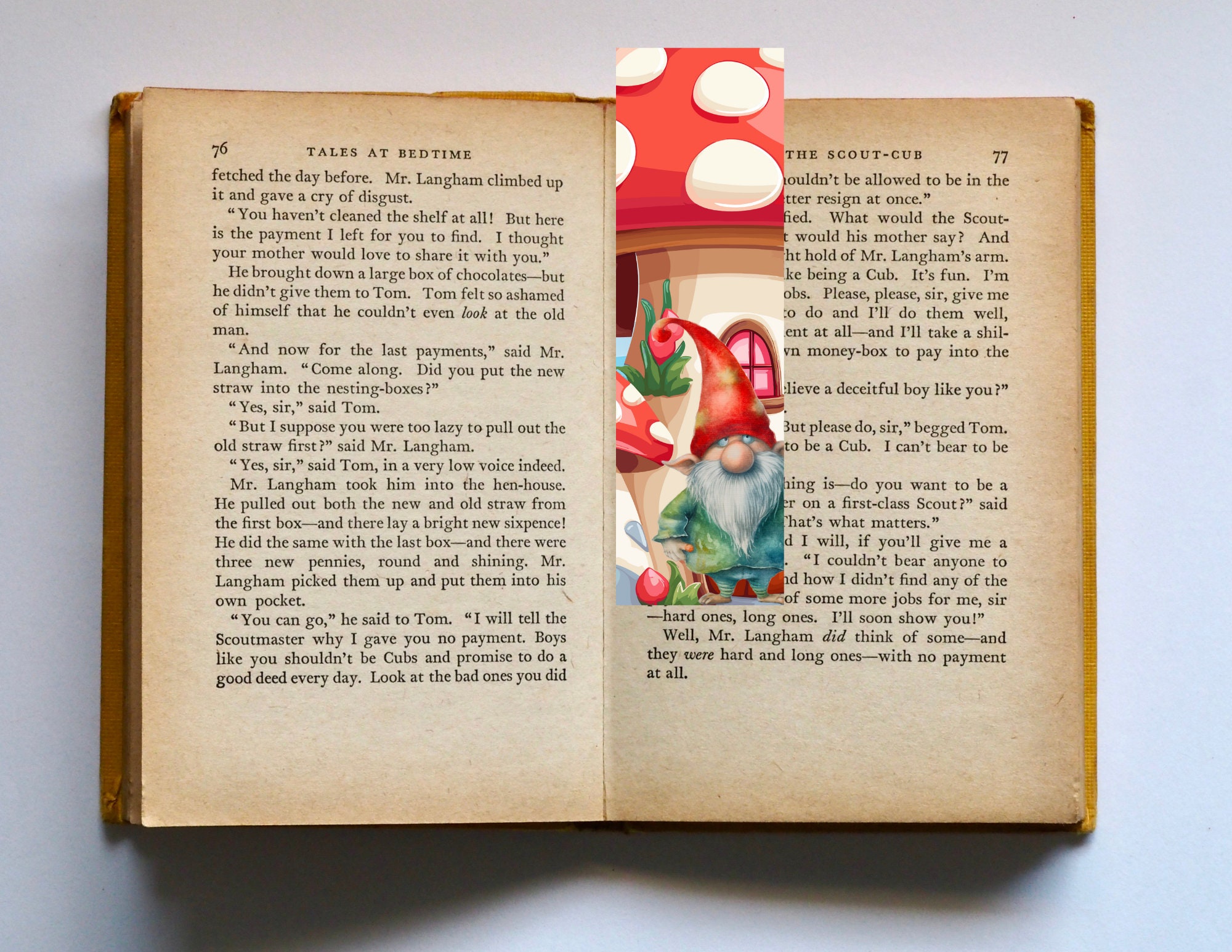 Set of 6 Printable Bookmarks (2x6): Once Upon a Time Story Book Theme ...