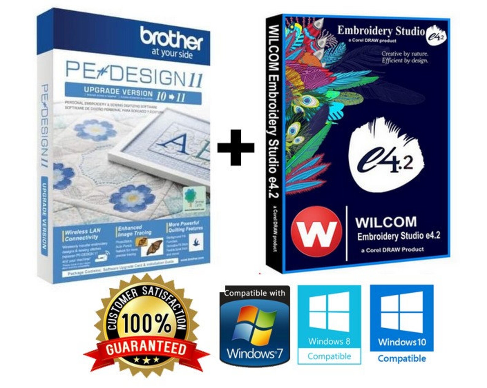 Wilcom Embroidery Studio E4.2 & Pe Design 11 Digitizing - Etsy México