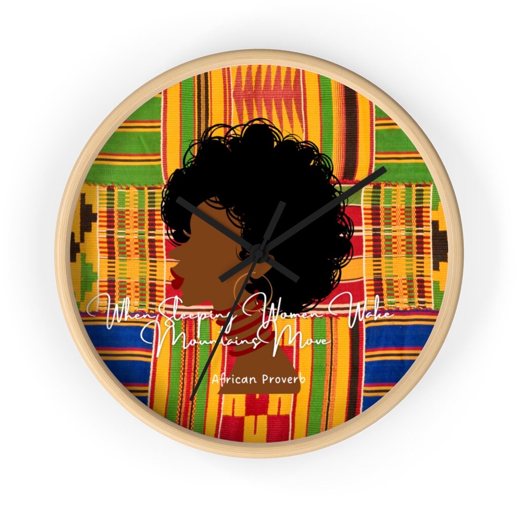 African Wall Clock Decor/ Afrocentric Gift Clock/ African Wall - Etsy