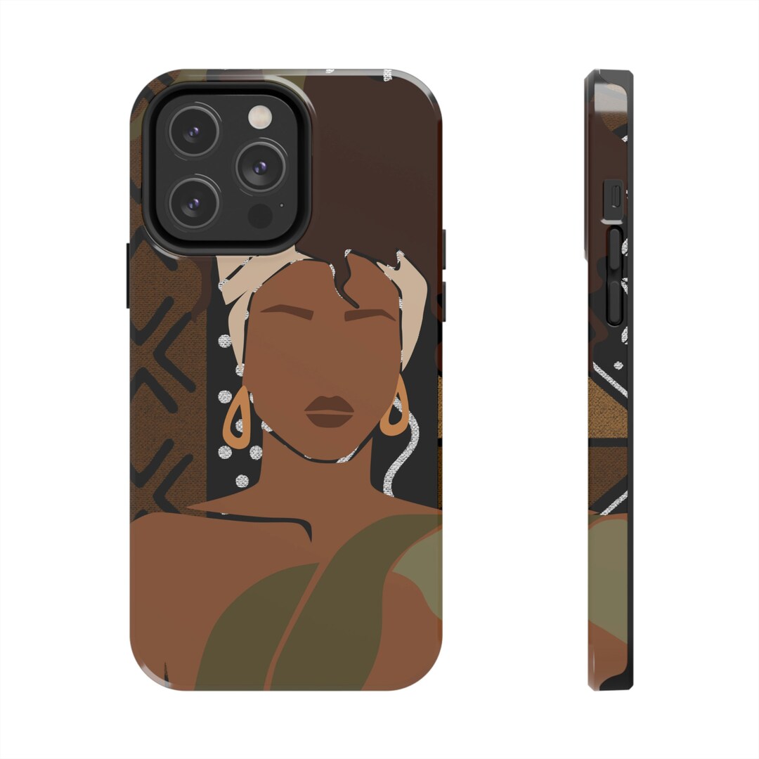 Black Art Afro Phone Case / African Print Phone Cover/ Tough Casephone ...