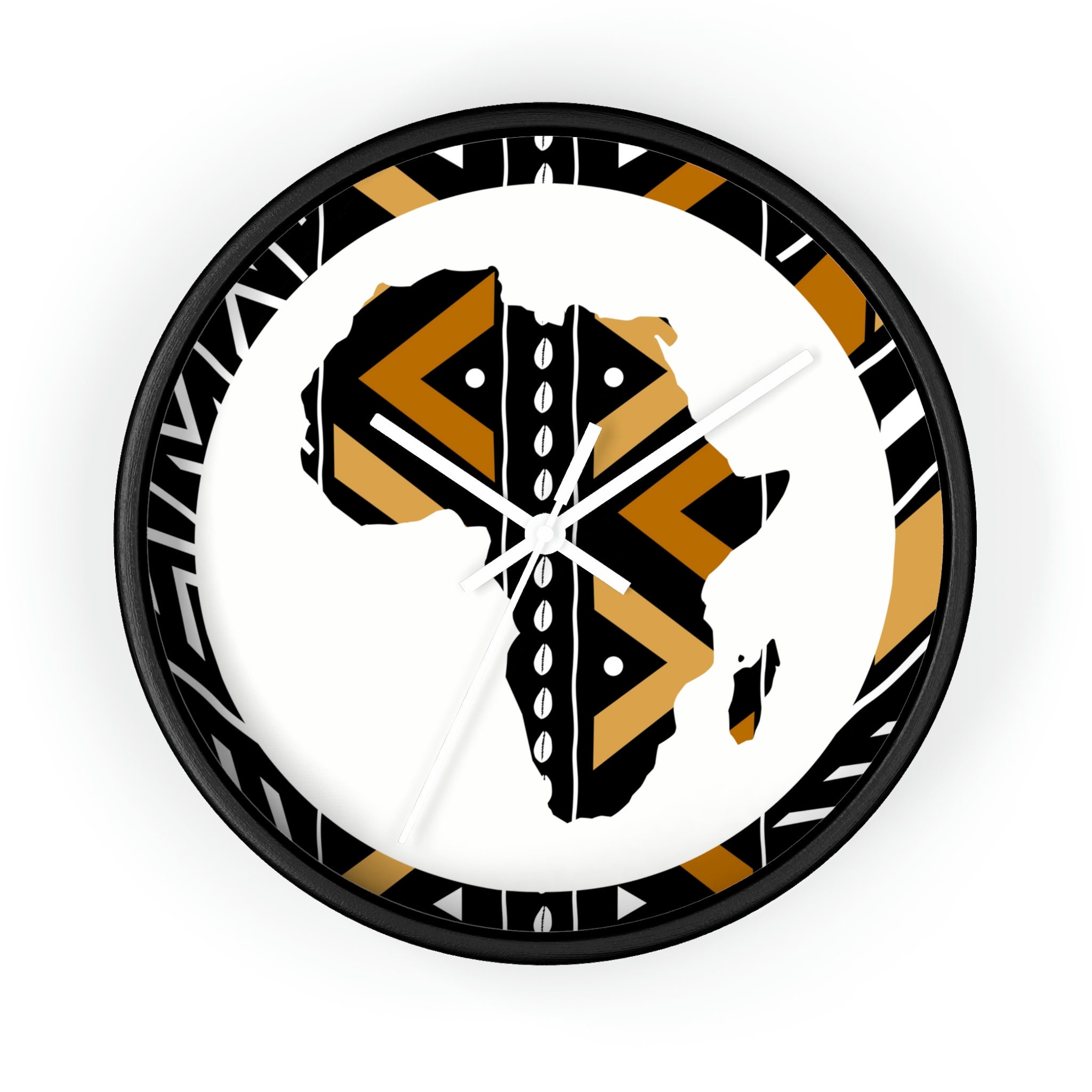 African Wall Clock Decor/ Afrocentric Gift Clock/ African Wall Clock ...