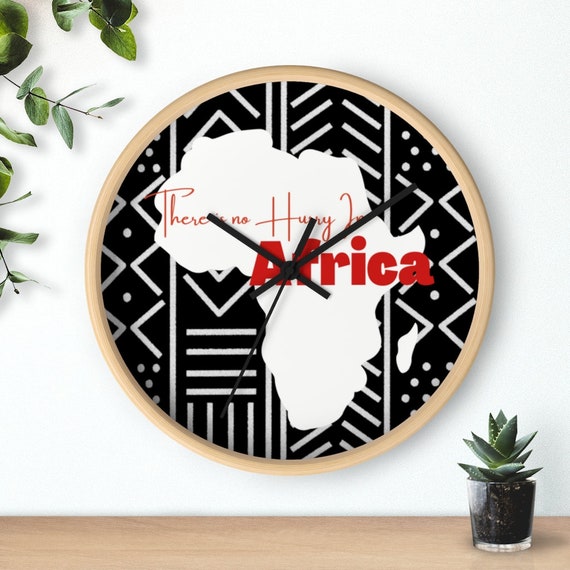 African Wall Clock Decor/ Afrocentric Gift Clock/ African Wall - Etsy