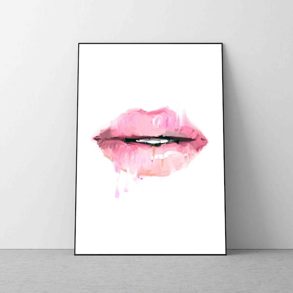 Lips Poster - Etsy UK