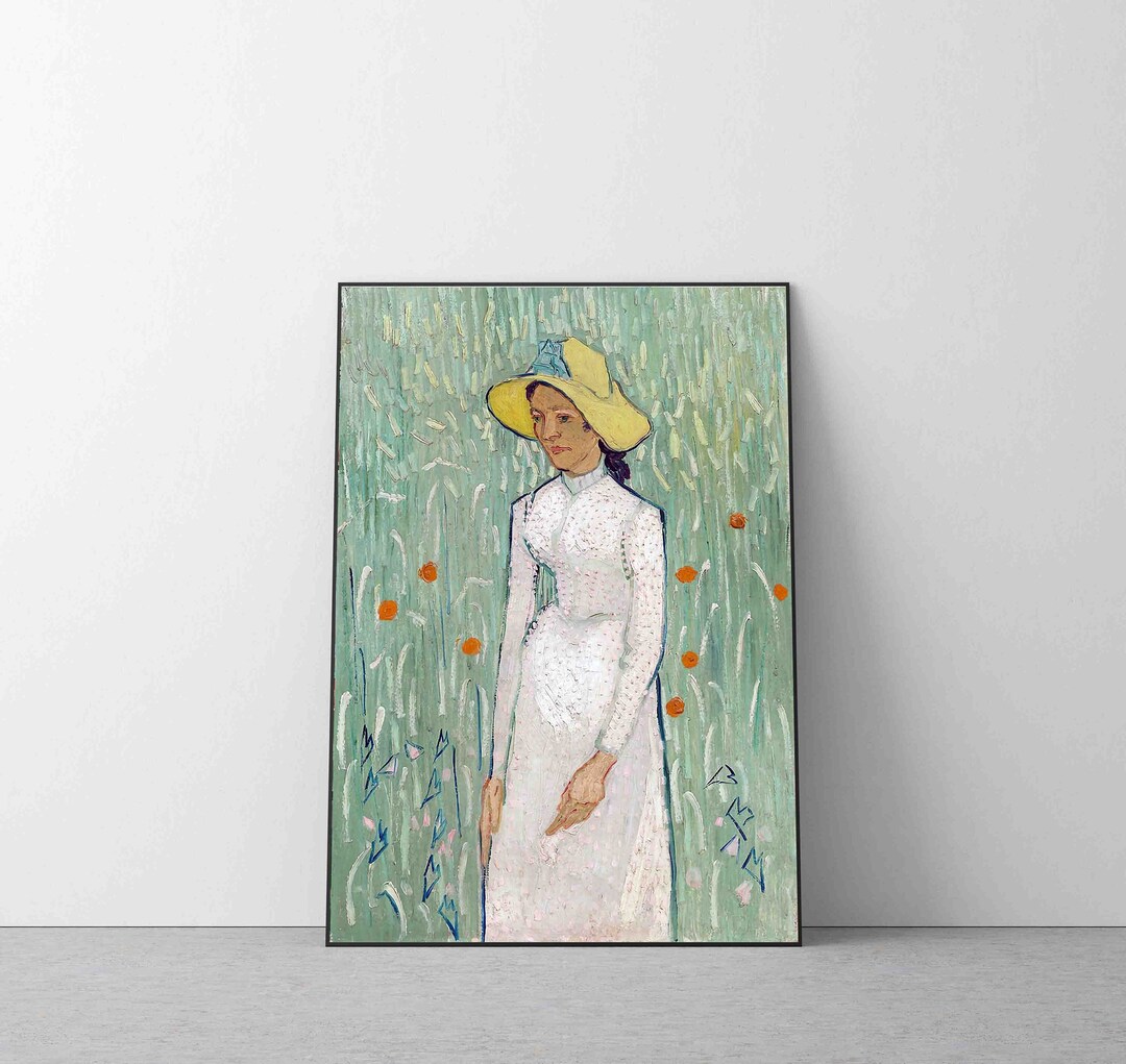 Vincent Van Gogh Girl in White, Exhibition Poster Print, Famous ...