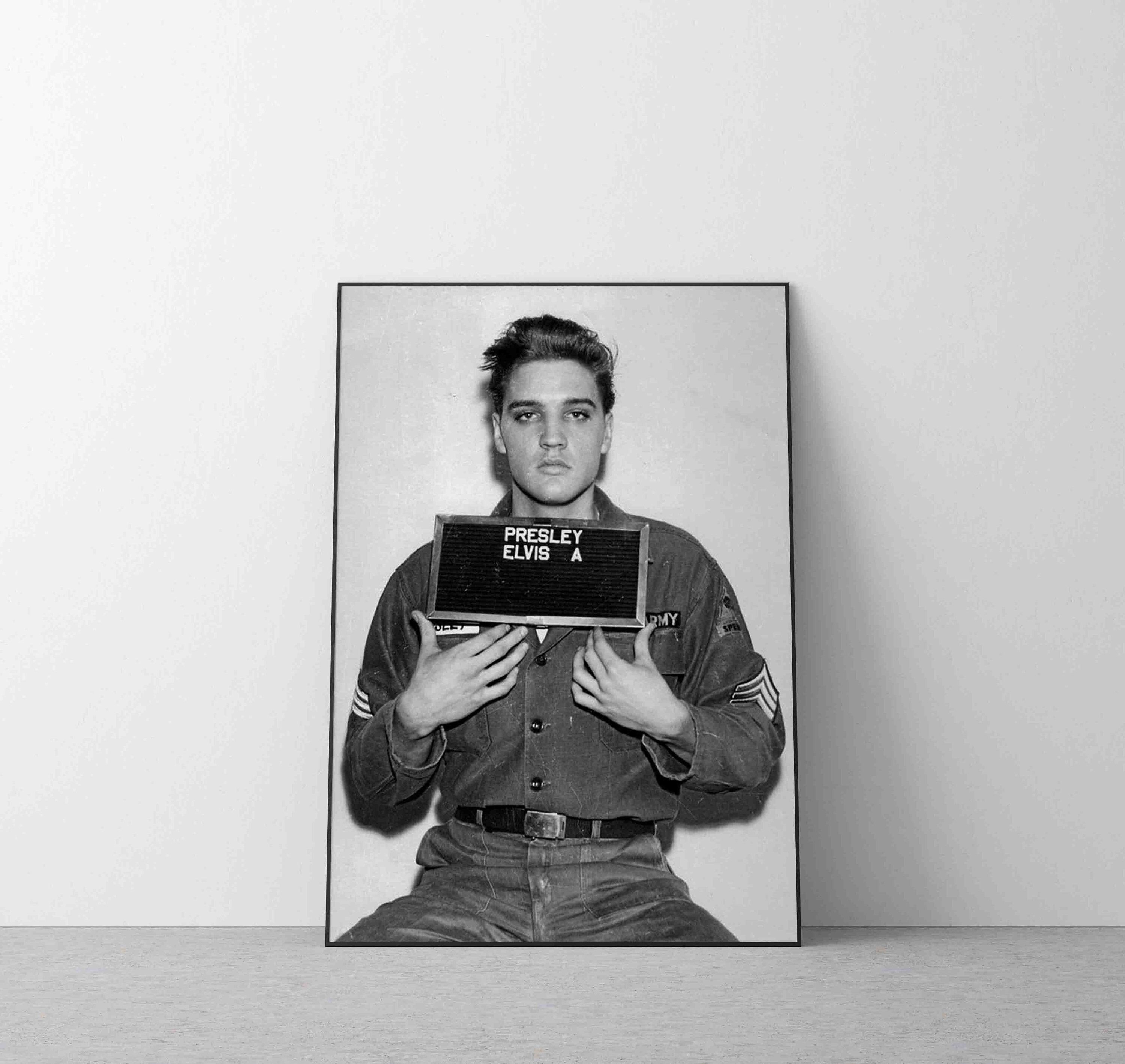 Elvis Presley Mugshot Celebrity Poster Print Wall Art Decor - Etsy