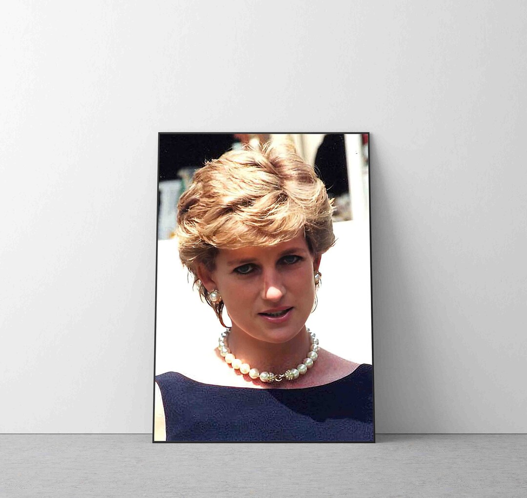 Princess Diana Print, Princess of Wales Royal Family Vintage Retro Wall ...