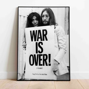 War is Over Poster Poster Peace Campaign 1969 Iconic Black and White ...