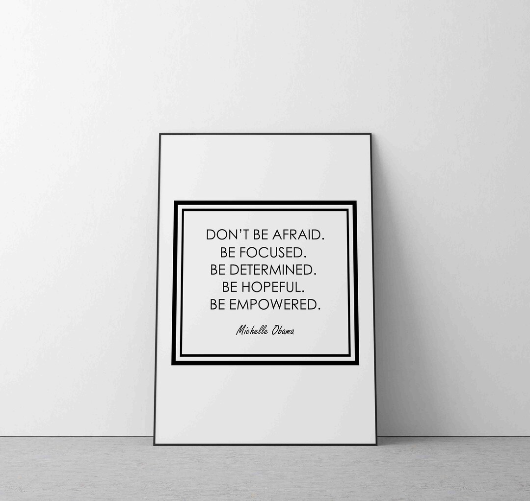Michelle Obama Quote Print Feminism Inspirational - Etsy UK