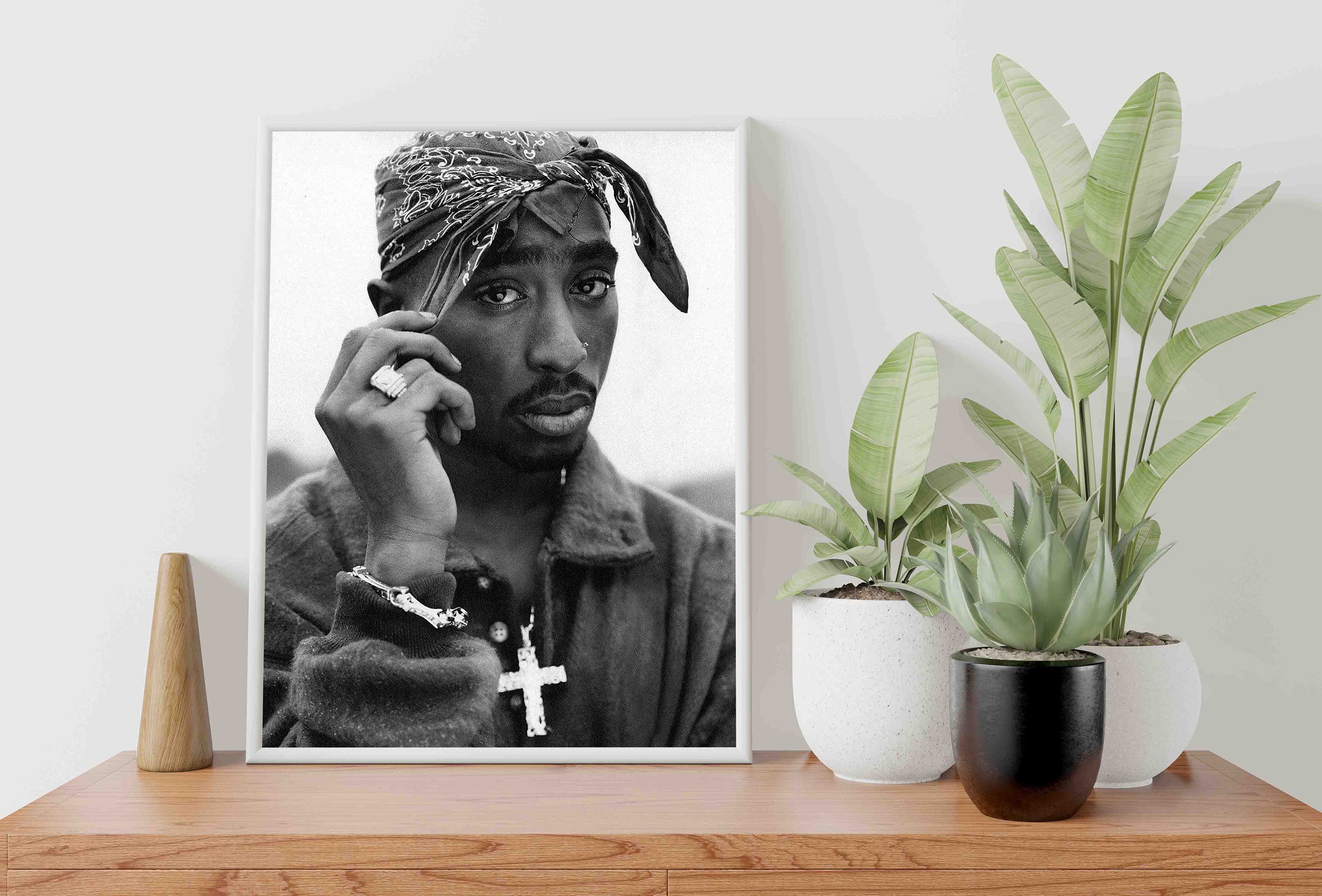 Tupac Shakur Print Black and White American Rapper Hip Hop - Etsy