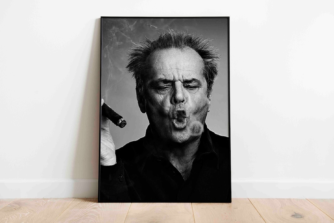 Jack Nicholson Poster Print Vintage Smoking Cigar American Actor ...