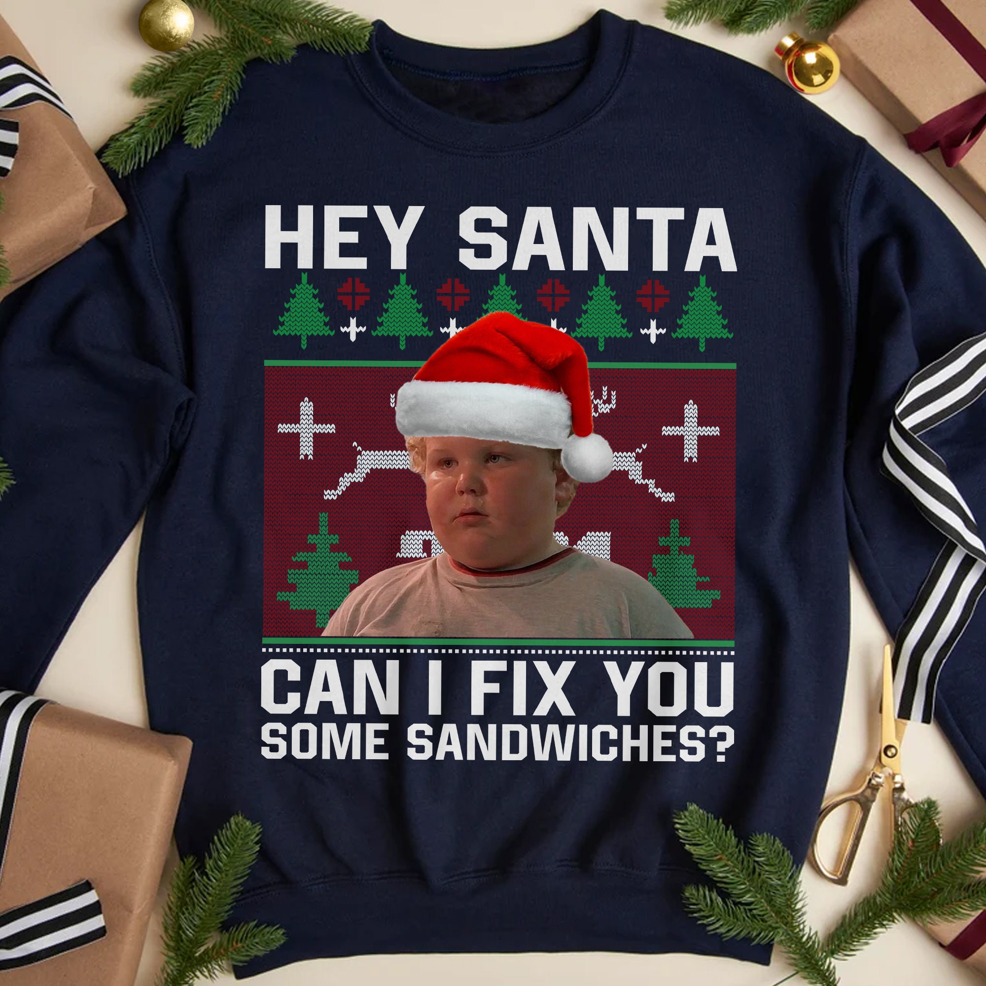 Bad Santa Hey Santa Can I Fix You Some Sandwiches Sweatshirt sold by G ...