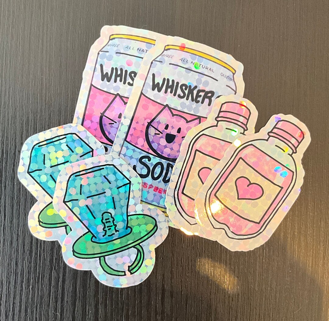 Holographic Vinyl Soda & Candy Sticker Pack - Etsy