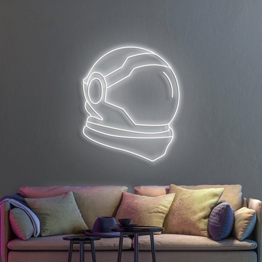 Astronaut Helmet Neon Sign, Astronaut Helmet Led Sign, Led Light ...