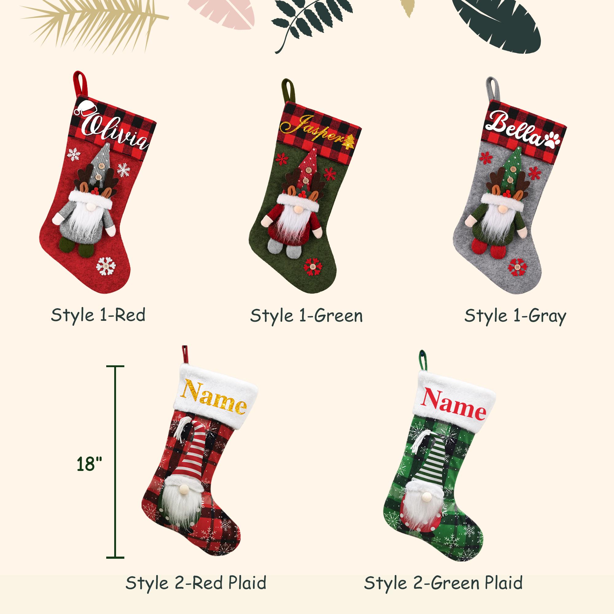 Christmas Stocking With Names, Personalised Christmas Stocking, Santa ...
