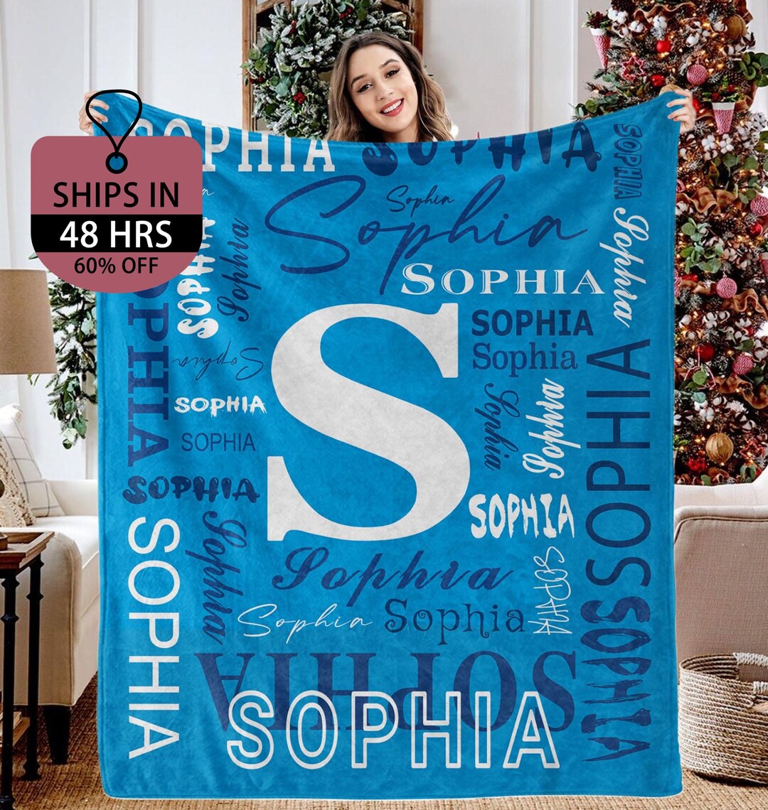 Personalized Name Blanket for Children, Customized Name Baby Blankets ...