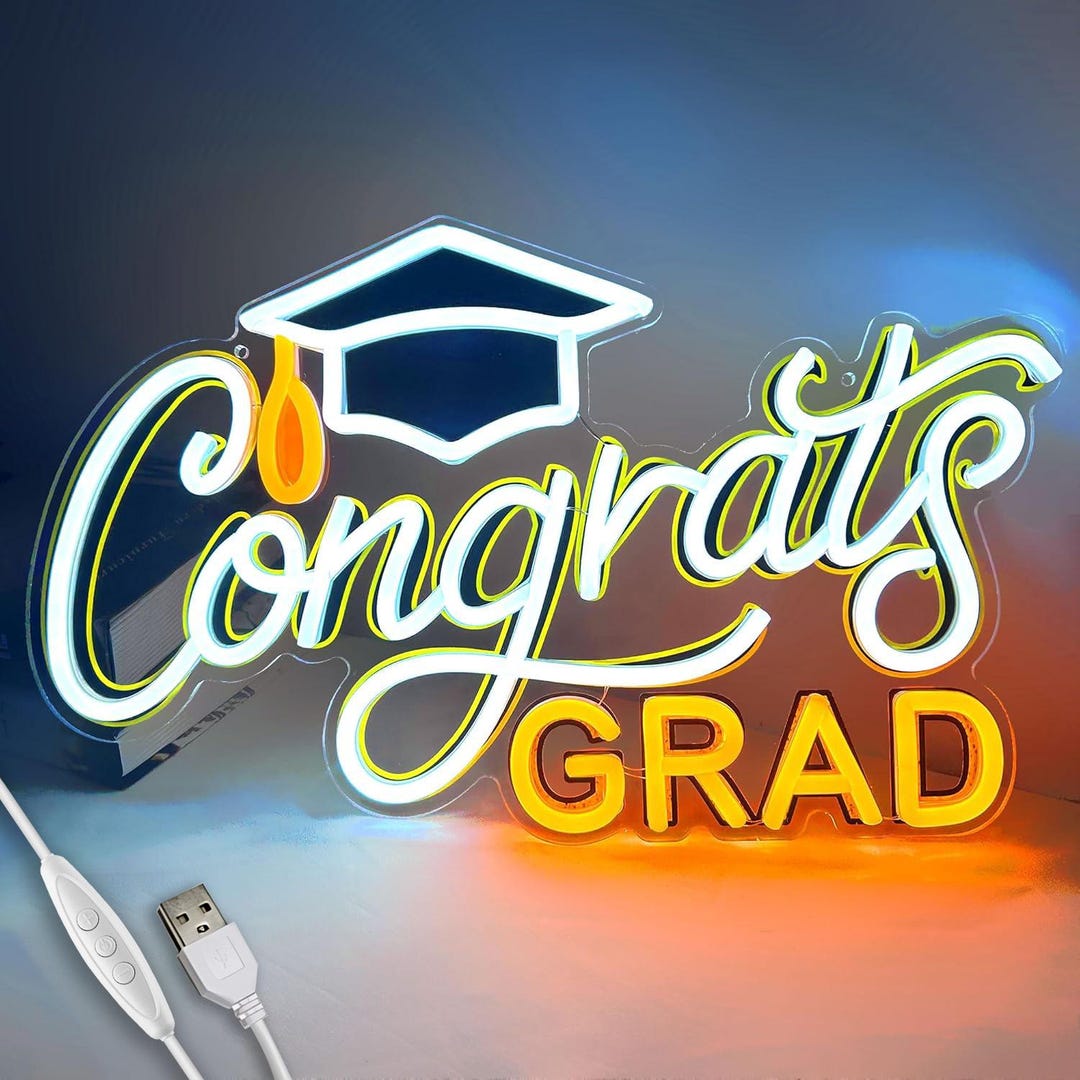 Custom Graduation Neon Sign,class of 2025 Led Art,congrats Grad Sign ...
