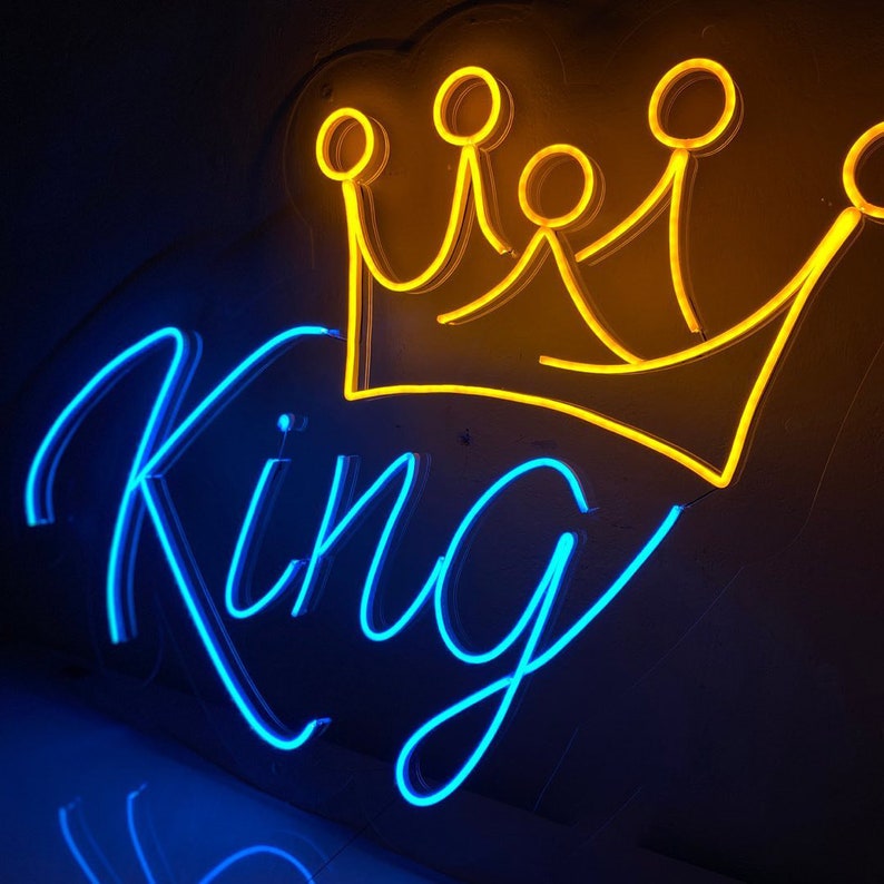 Personalized Crown Neon Sign for Kids Room Custom Baby Name - Etsy