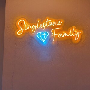 Personalized Last Name Neon Sign for Home Décor, Neon Wedding Light ...