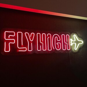Airplane Neon Sign Light With Custom Name, Led Sign Plane Light Plane ...