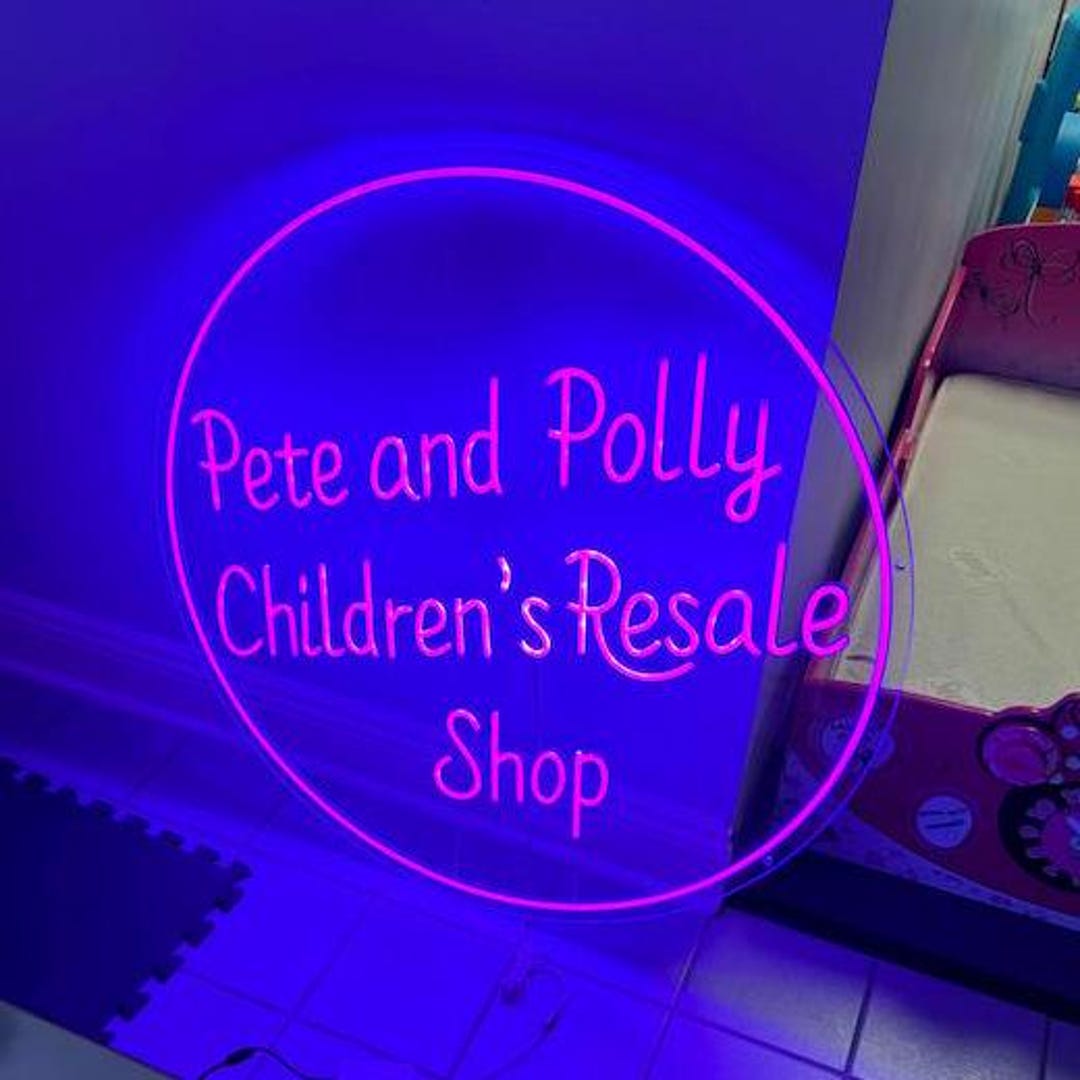 Custom Circle Neon Sign, Personalized Birthday Party Neon Light, Custom ...