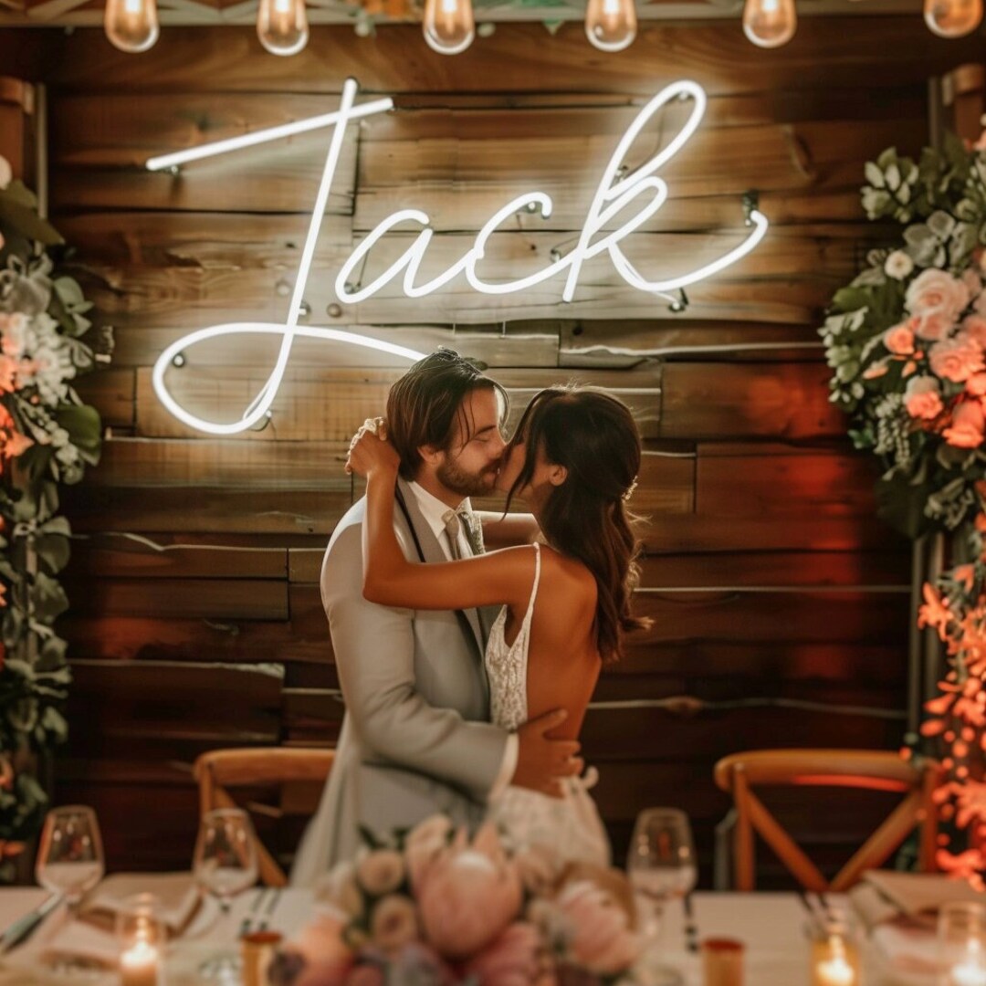 Custom Neon Sign for Wedding, Til Death Wedding Neon Sign, Personalized ...