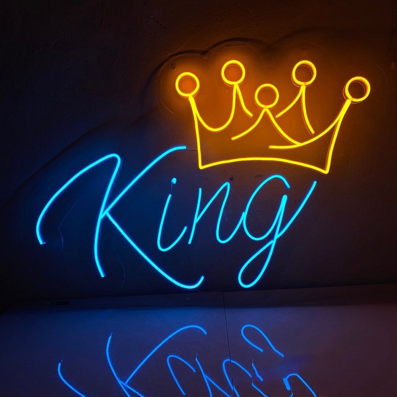 Personalized Crown Neon Sign for Kids Room Custom Baby Name - Etsy