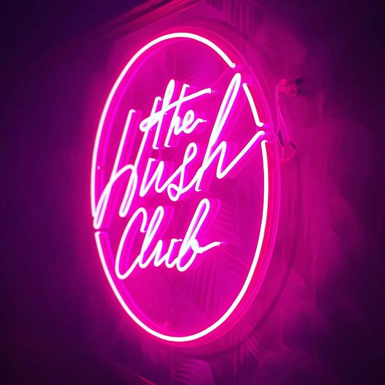 Custom Circle Neon Sign Personalized Birthday Party Neon - Etsy