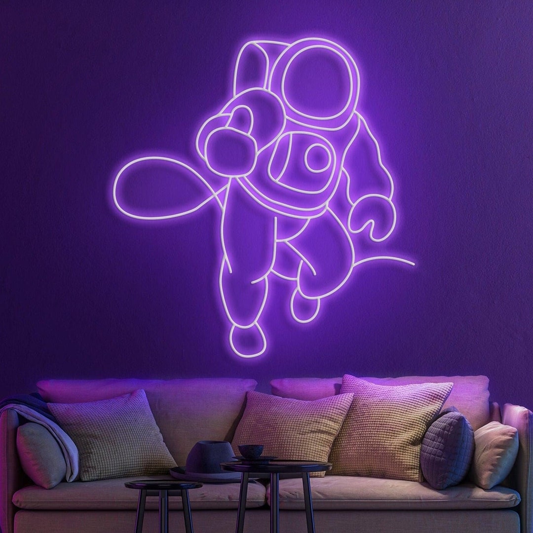 Custom Astronaut Led Sign Spaceman Neon Sign Space Led - Etsy