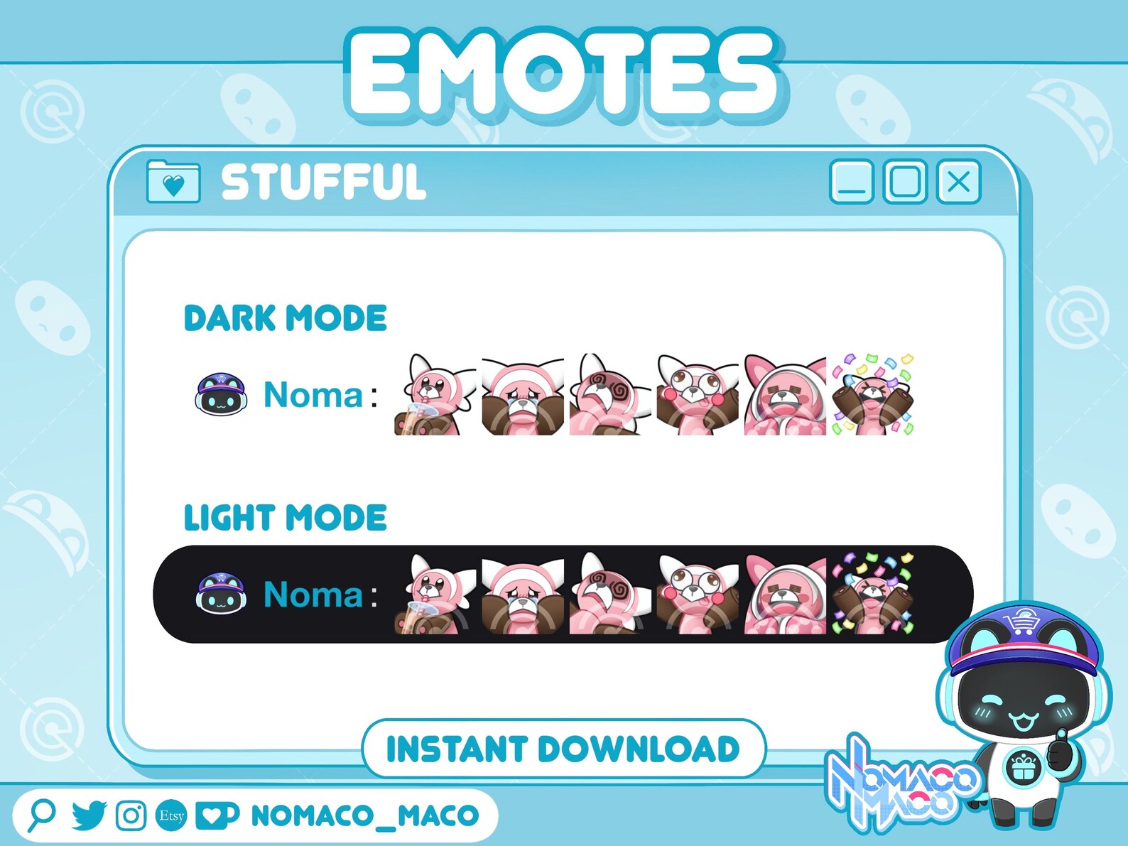 Pokemon STUFFUL SET of 6 EMOTES, Sip/drink, Cry, Fainted, Derp, Cozy ...
