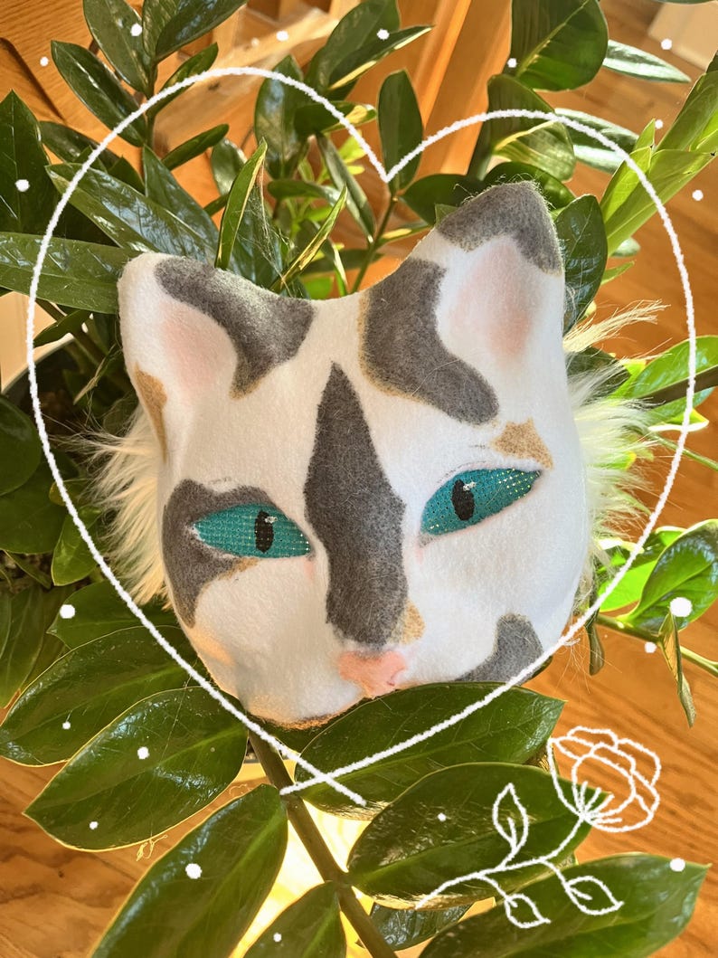 Hq Tuxedo Cat Therian Mask Etsy