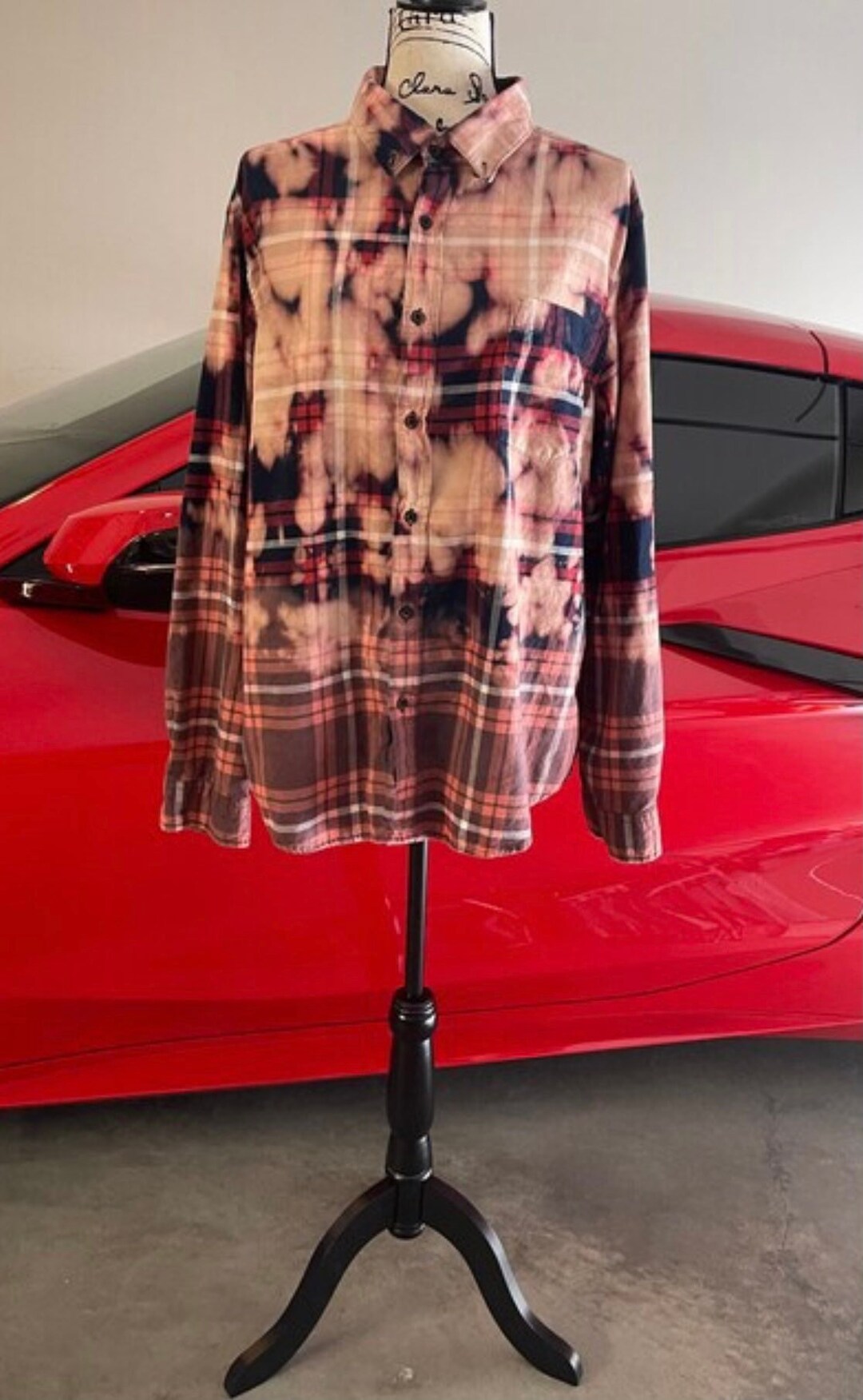 Acid Wash Flannels, Distress Flannel, Bleach Flannel, Concert Shirt ...