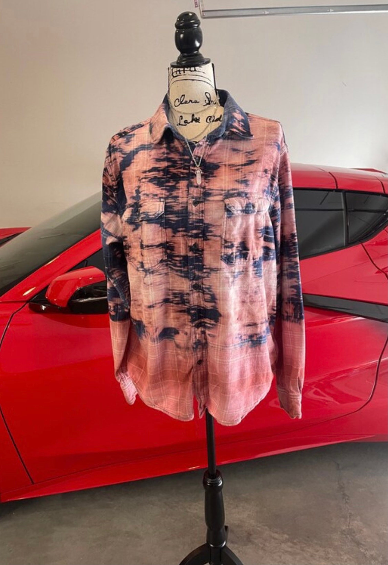 Acid Wash Flannels Distress Flannel Bleach Flannel Concert - Etsy