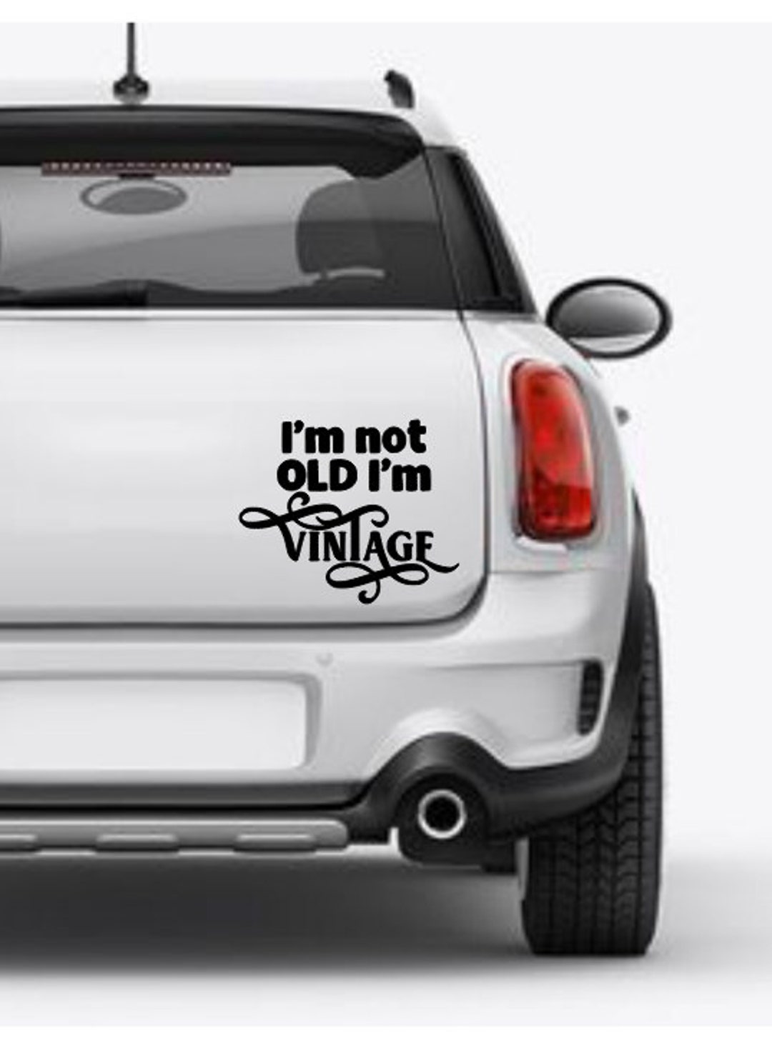 Not Old Car Decal, Cute Bumper Stickers, Truck Sticker, Car Accessories ...