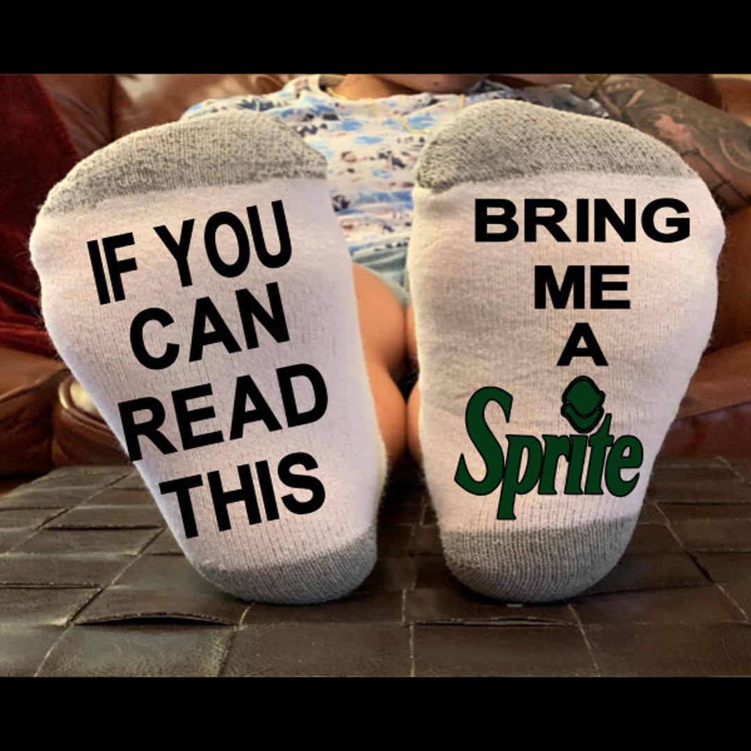 Bring Me a Sprite Funny Custom Socks-word Socks-novelty - Etsy