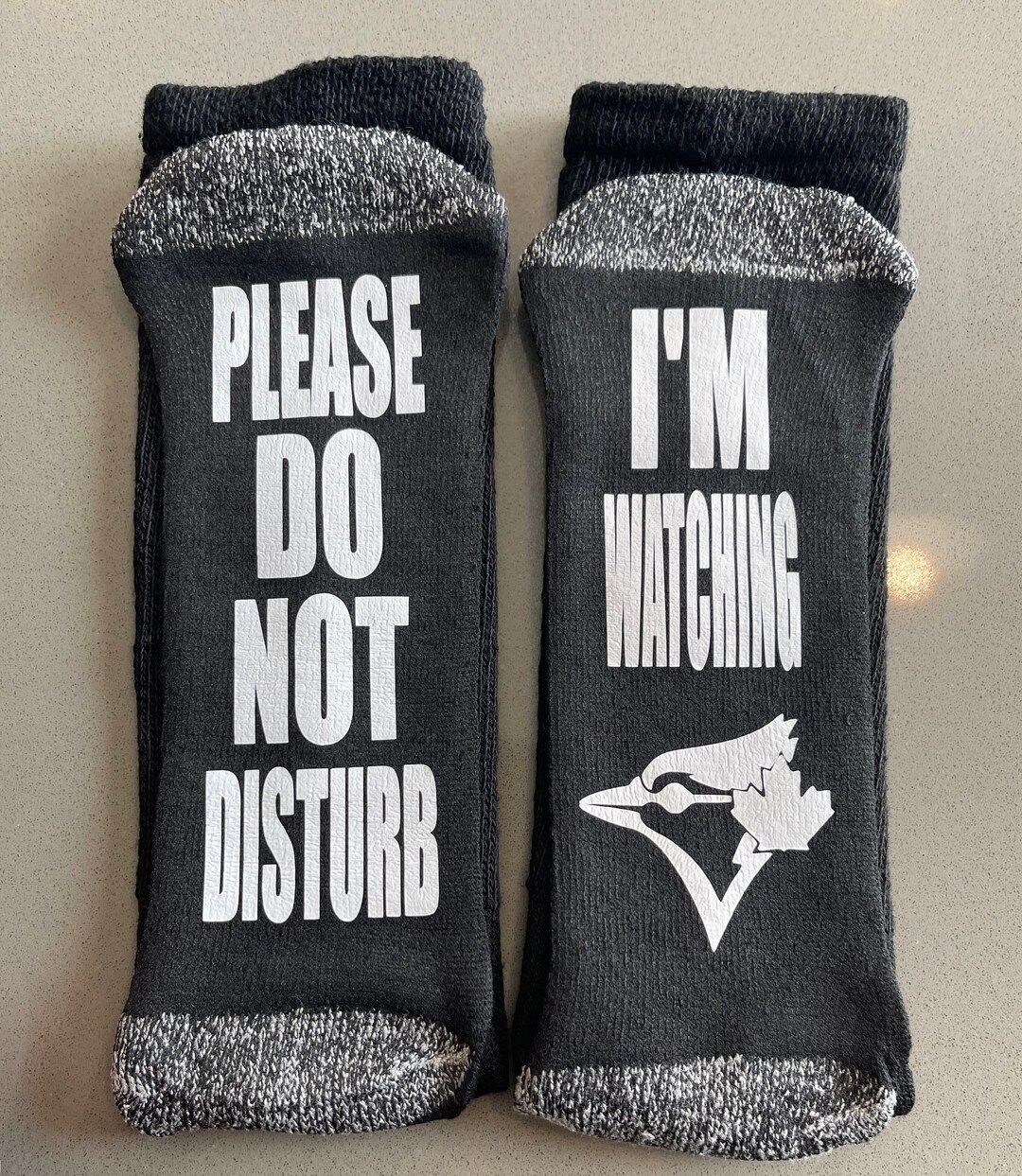 Toronto Blue Jays Funny Custom Socks-word Socks-novelty Socks-socks ...