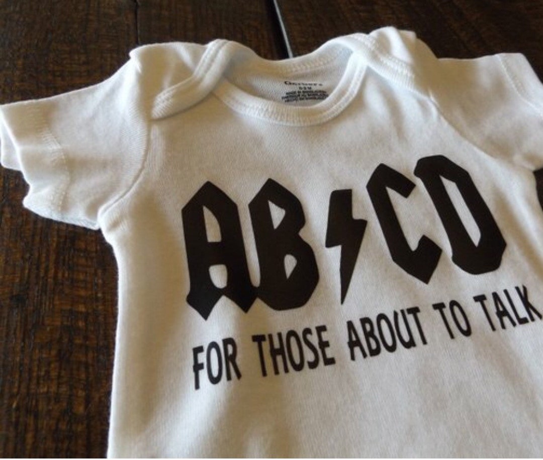 ABCD Onesie Cute Funny Onesie®, Funny Baby Onesies®, Baby Shower Gift ...