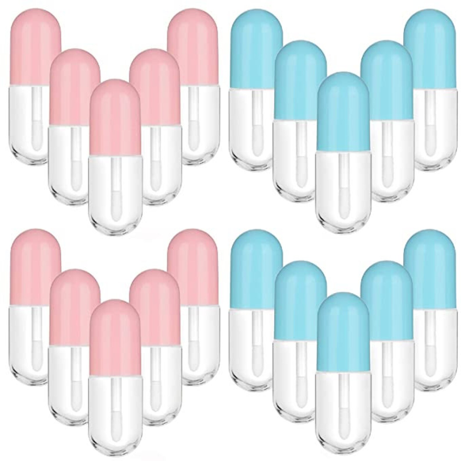 Cute Capsule Shaped Mini Lip Gloss Tubes Refillable Lip - Etsy