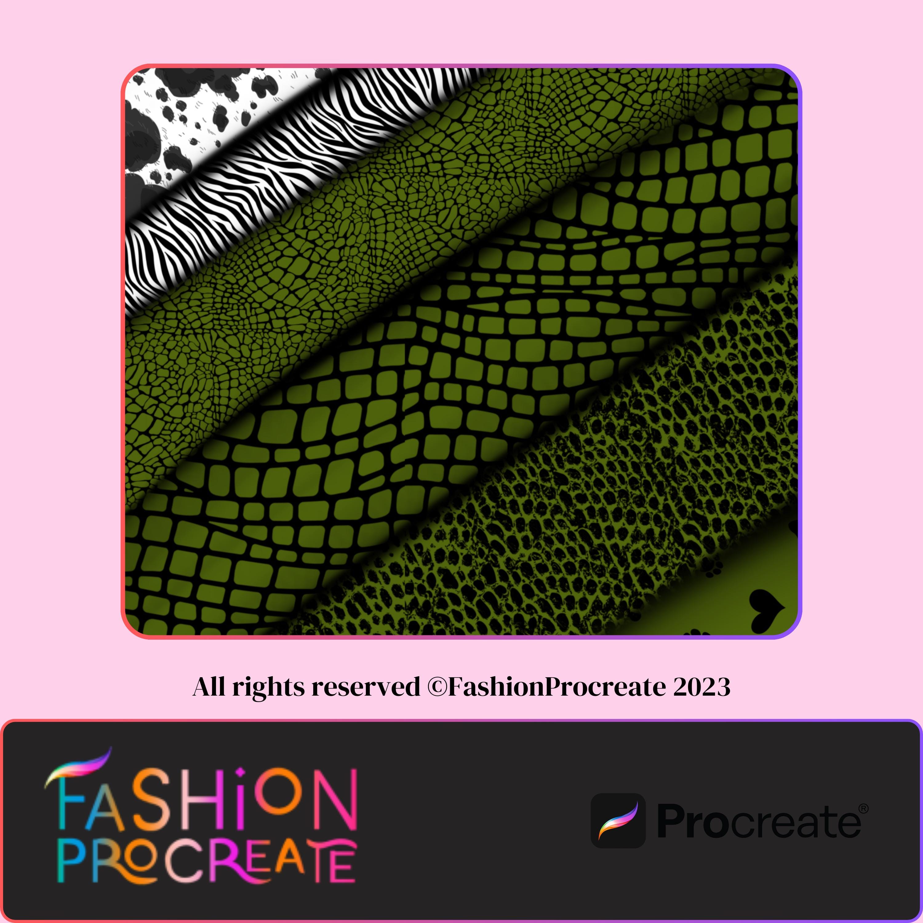 52 Procreate Animal Skin Brushes | Animal Print Procreate Stamps ...