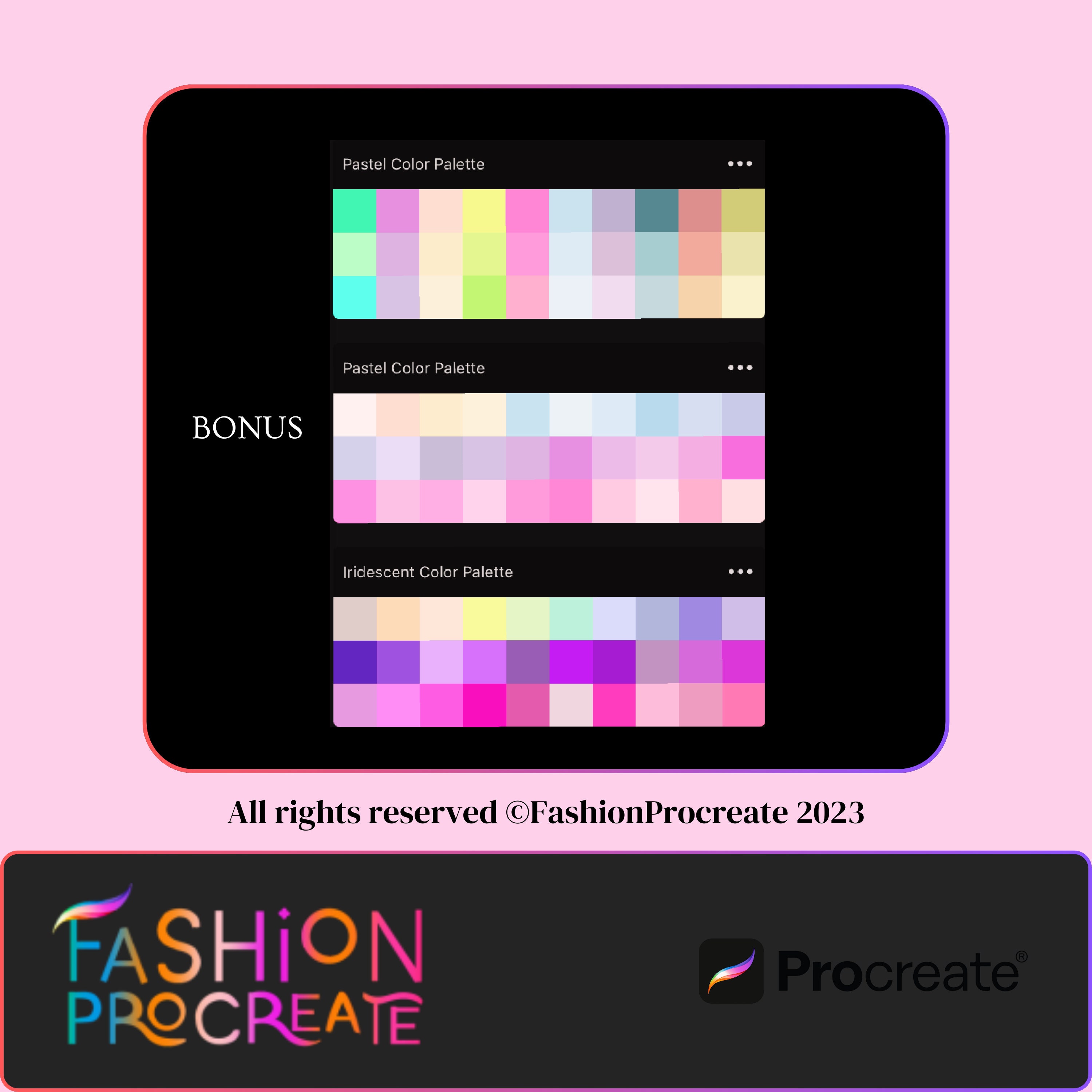 Holographic Bead Procreate Brushes-iridescent Brushes Procreate ...