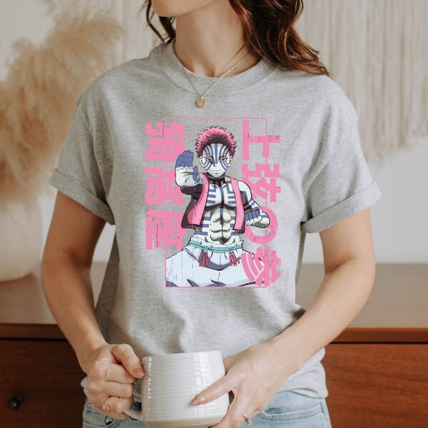 Demon Slayer Akaza Shirt - Etsy Sweden