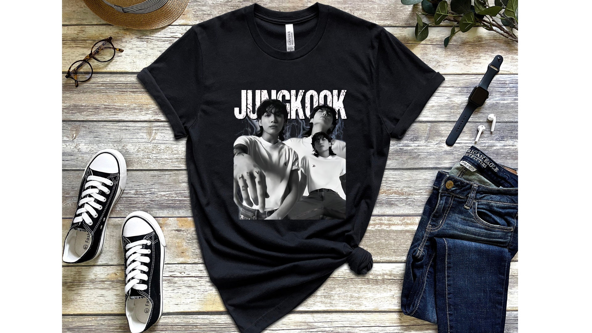 Jungkook Tshirt, BTS JK, Kpop Star Jungkook, Seven Inspired Shirt, Kpop ...
